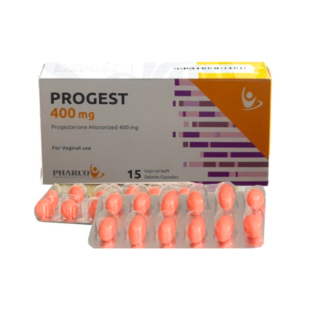 Progest 400Mg 15Vaginal Caps – Nour-Pharmacies